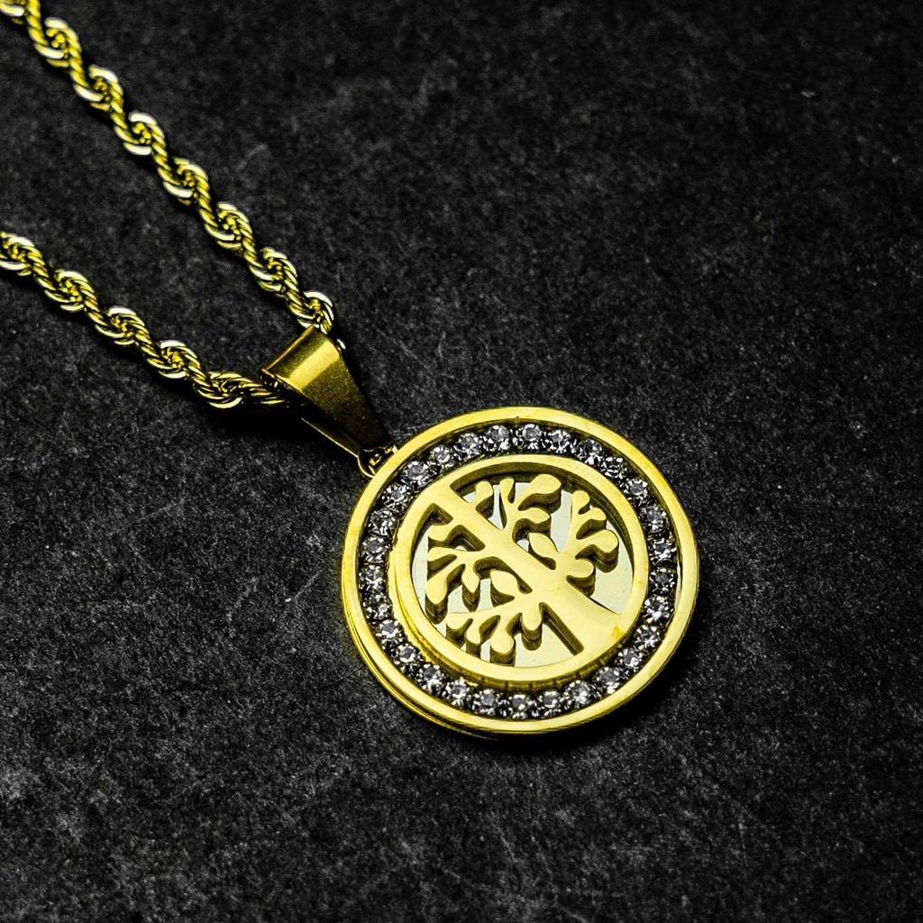 Tiger Chain - Iced Oak Tree Necklace | Shopee Philippines