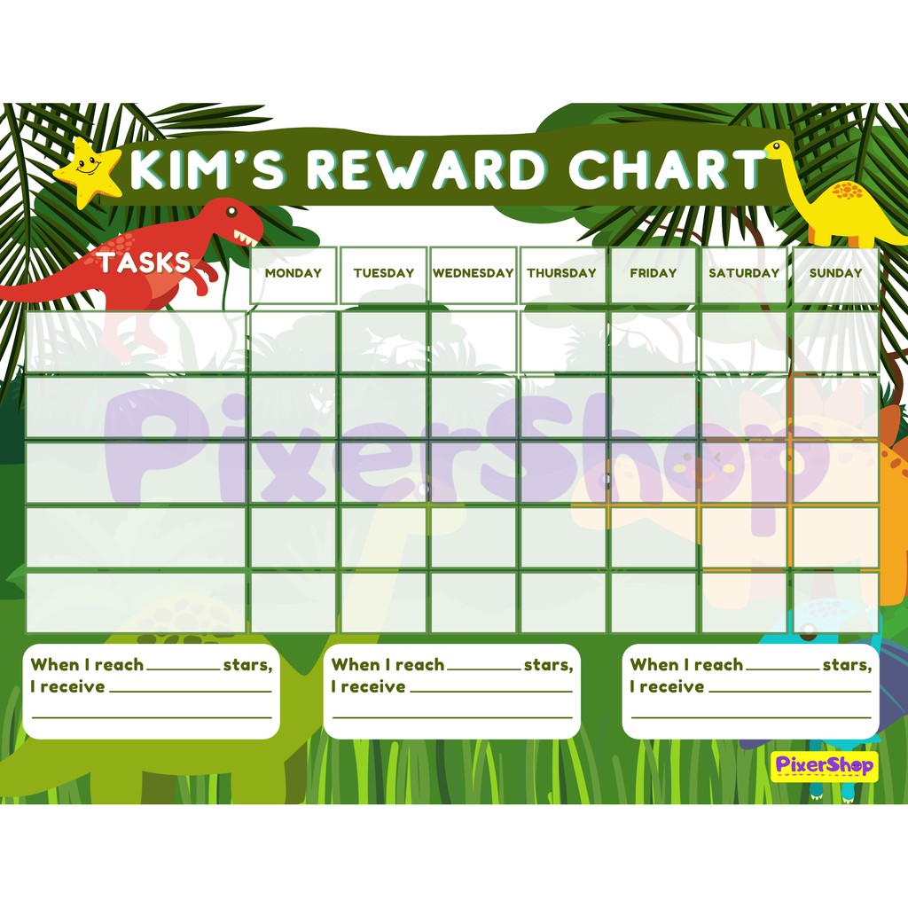 Reward Chart Set | Personalized Laminated A4 Size | Shopee Philippines
