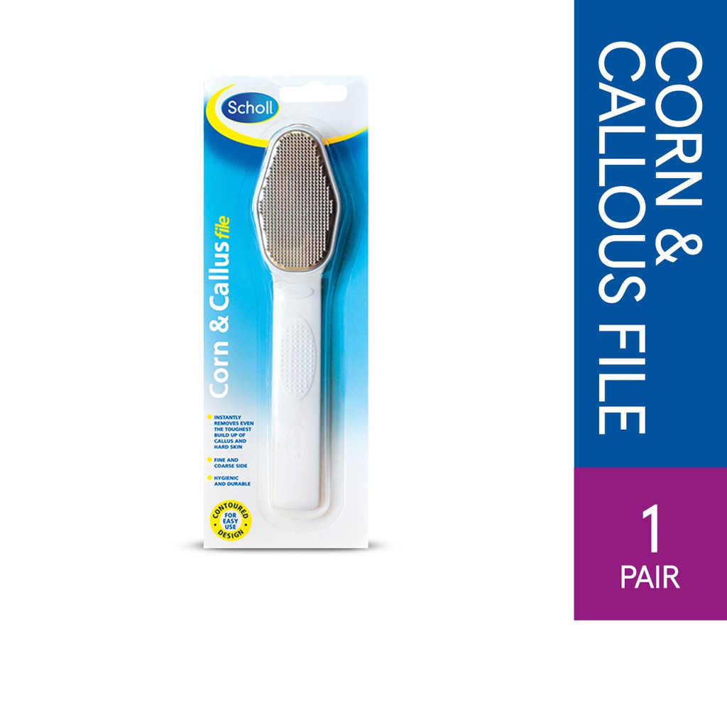 Scholl Corn & Callus File (Contoured Design For Easy Use) | Shopee ...