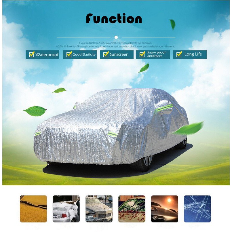 3 Layer Protection car cover sedan waterproof and sunproof All Weather ...