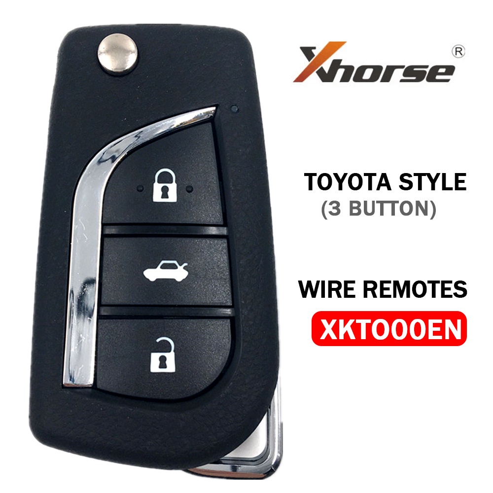 5pcs Xhorse 2/3/4 Buttons VVDI Key Tool Universal Remote Keys XKTO00EN ...