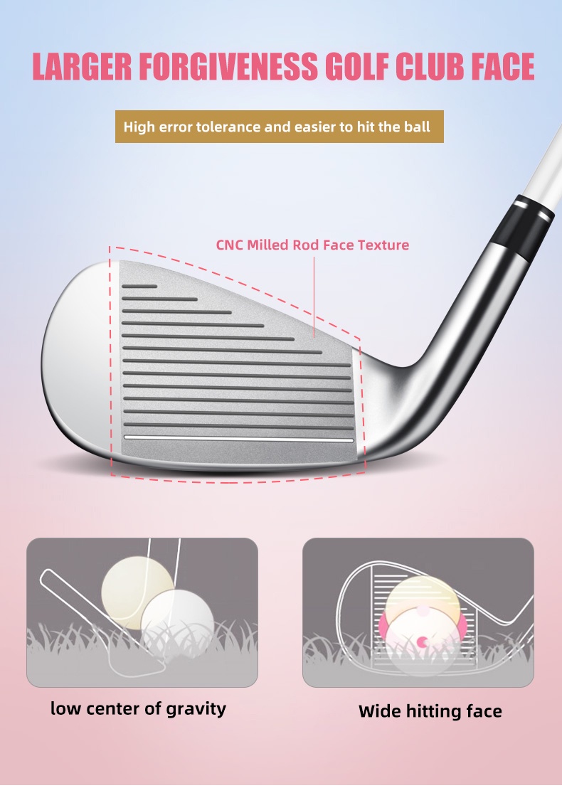 PGM RIO III series cavity back women golf 7 iron club with wide hitting ...