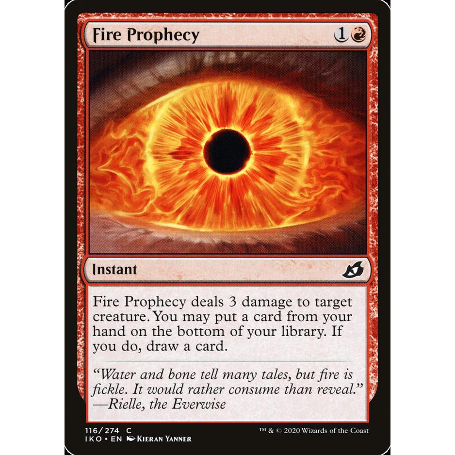 Magic the Gathering : Fire Prophecy - IKO - MTG Red Instant | Shopee ...