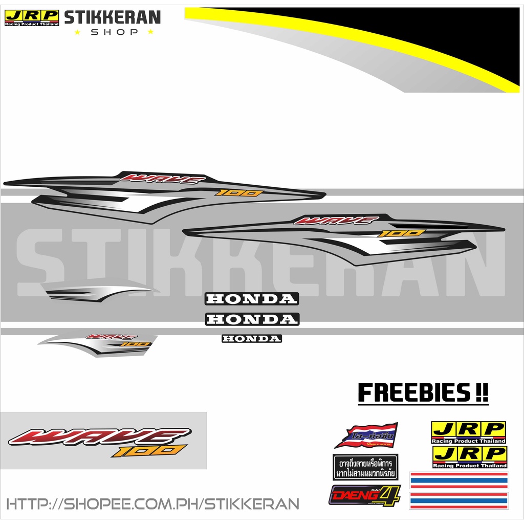 HONDA WAVE 100 STOCK DECAL | Shopee Philippines