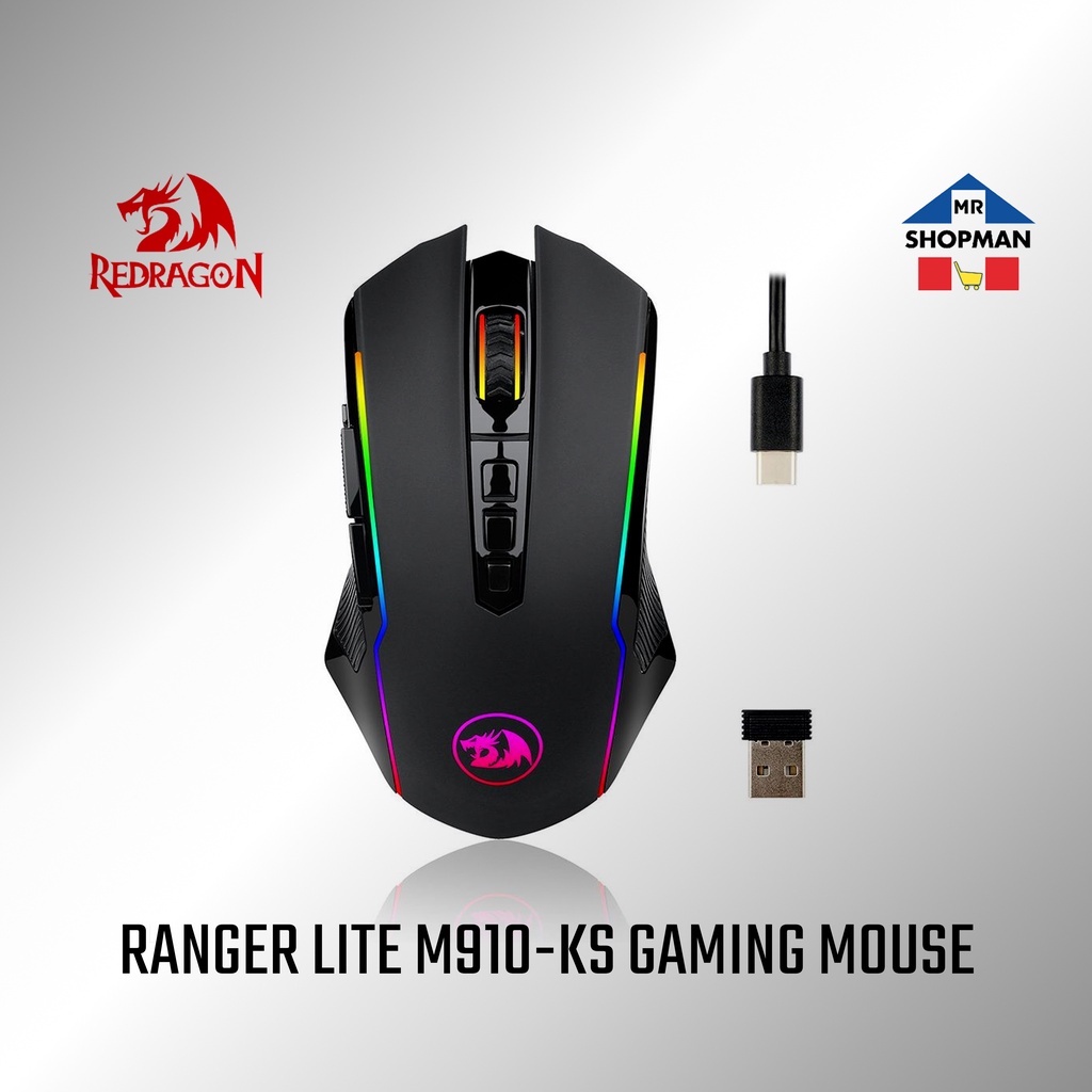 Redragon Ranger Lite Wireless Gaming Mouse M910-KS | Shopee Philippines