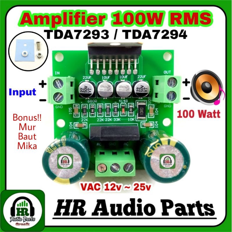 TDA7293 / TDA7294 Mono 80W 100W RMS Amplifier Kit Digital SMD Components | Shopee Philippines