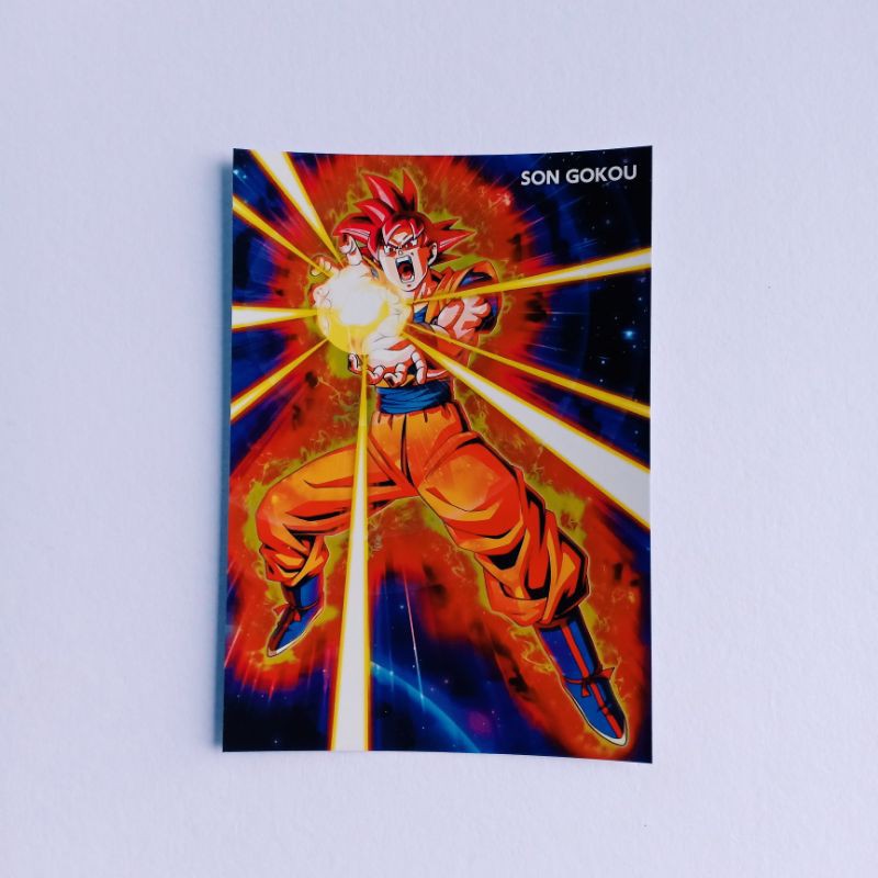 Dragon Ball Z Official Goku Postcard (SSG Goku) | Shopee Philippines