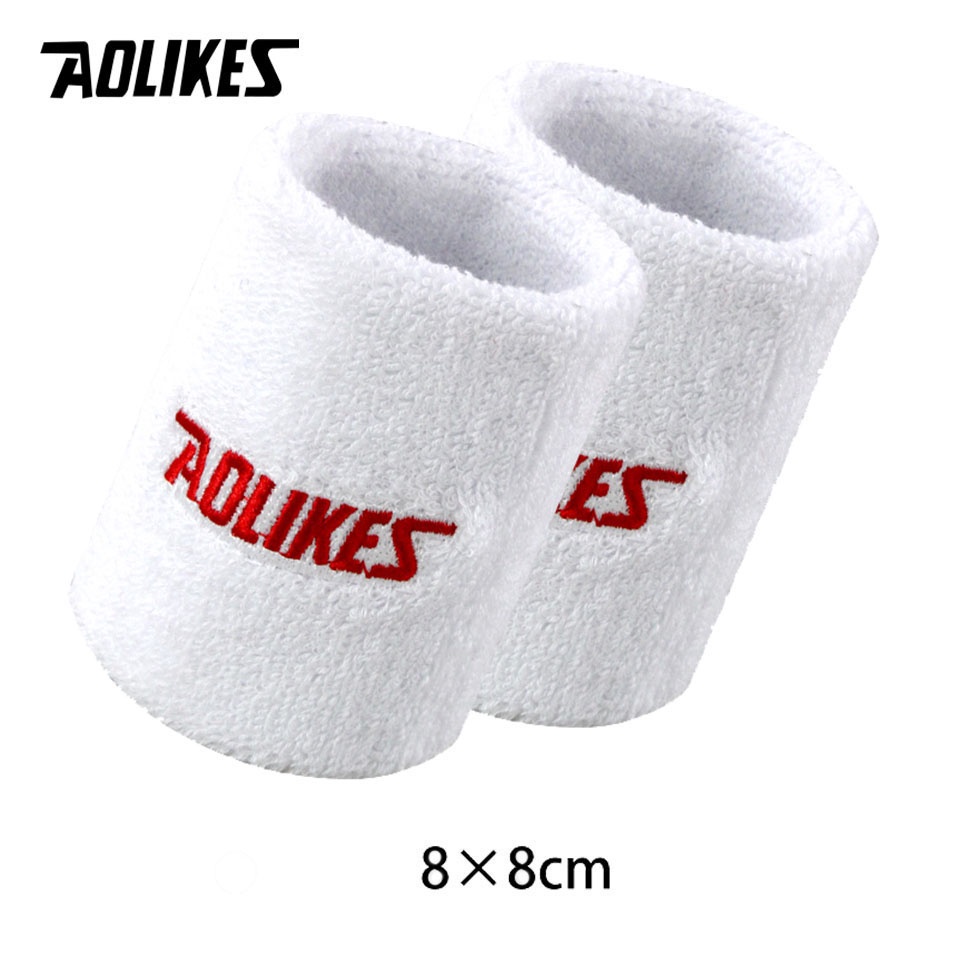 AOLIKES 1 Pair Sport Sweatband Hand Wrist Band Wristband Sweat Support ...