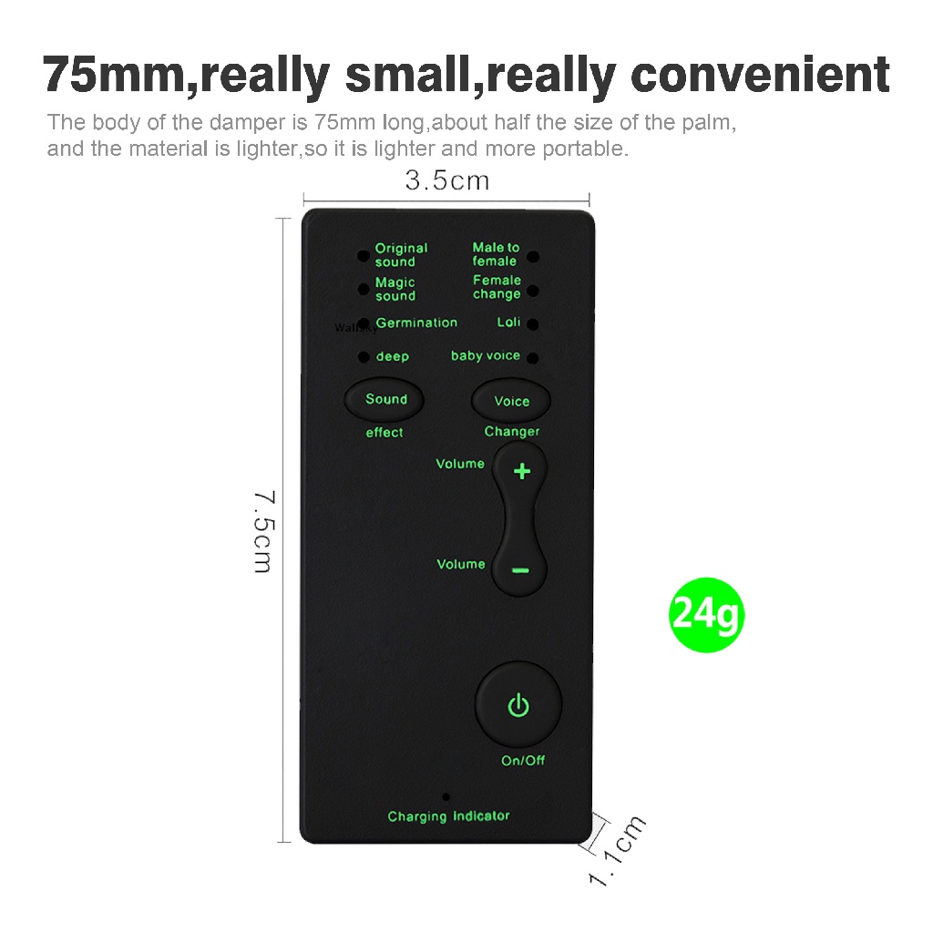 Wallsky> 7 Different Sound Changes Voice Changer Device For Computer ...