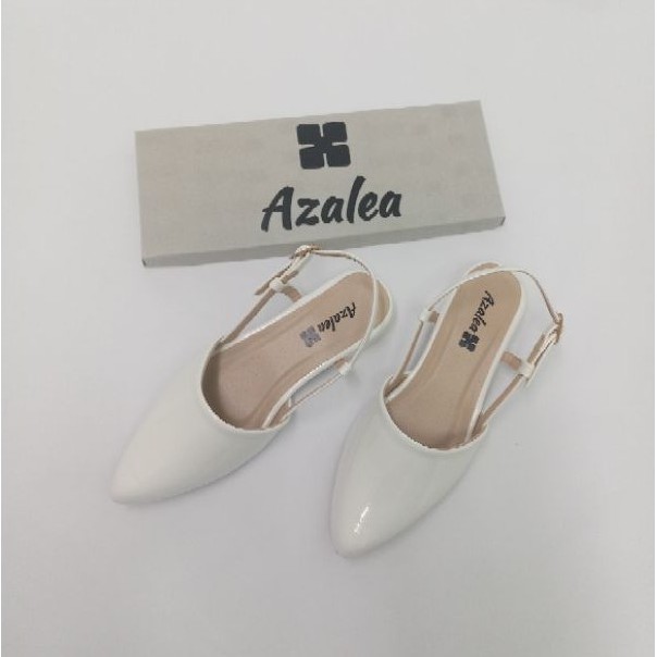 Azalea Footwear Lauren in White 1 Inch Half Shoes Soft Patent | Shopee ...