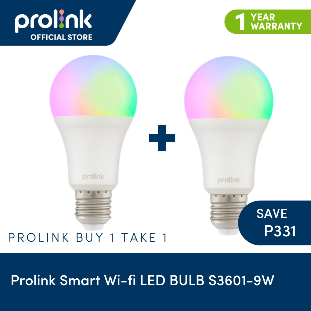 Prolink WiFi Smart LED Light Bulb Color Changing DS3601-9W | Shopee ...