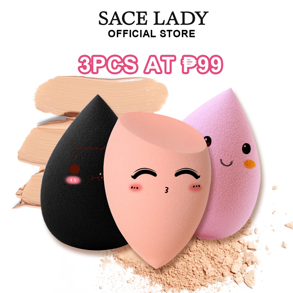 SACE LADY 3 In 1 Multi-Functional Makeup Sponge Beauty Tool | Shopee ...