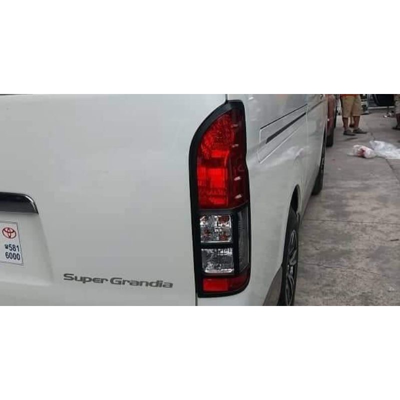 Hiace grandia black taillight cover 2008 2009 2010 2011 2012 2013 ...