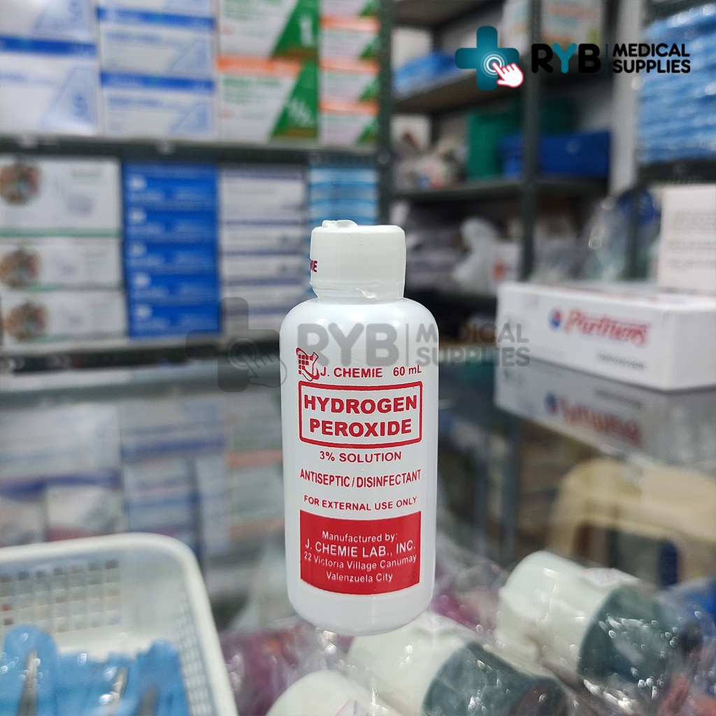 J.CHEMIE/AGUAPER Hydrogen Peroxide 3% (60ml & 120ml) Agua Oxinada ...