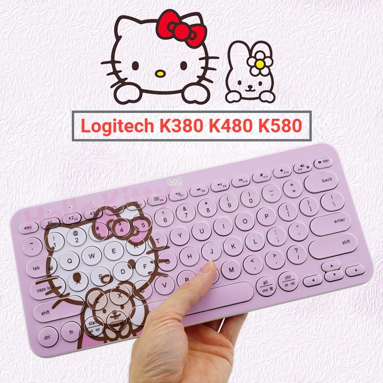 Keyboard Sticker for Logitech K380 Keyboard Cover K480 K580 Wireless Bluetooth Keyboard Sticker ...