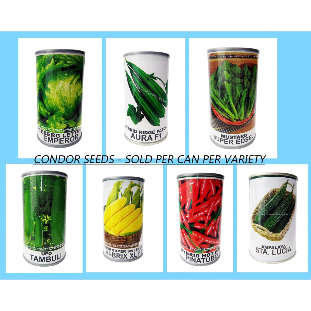 Condor Seeds - Sold Per Can Per Variety KECORP_S1 | Shopee Philippines
