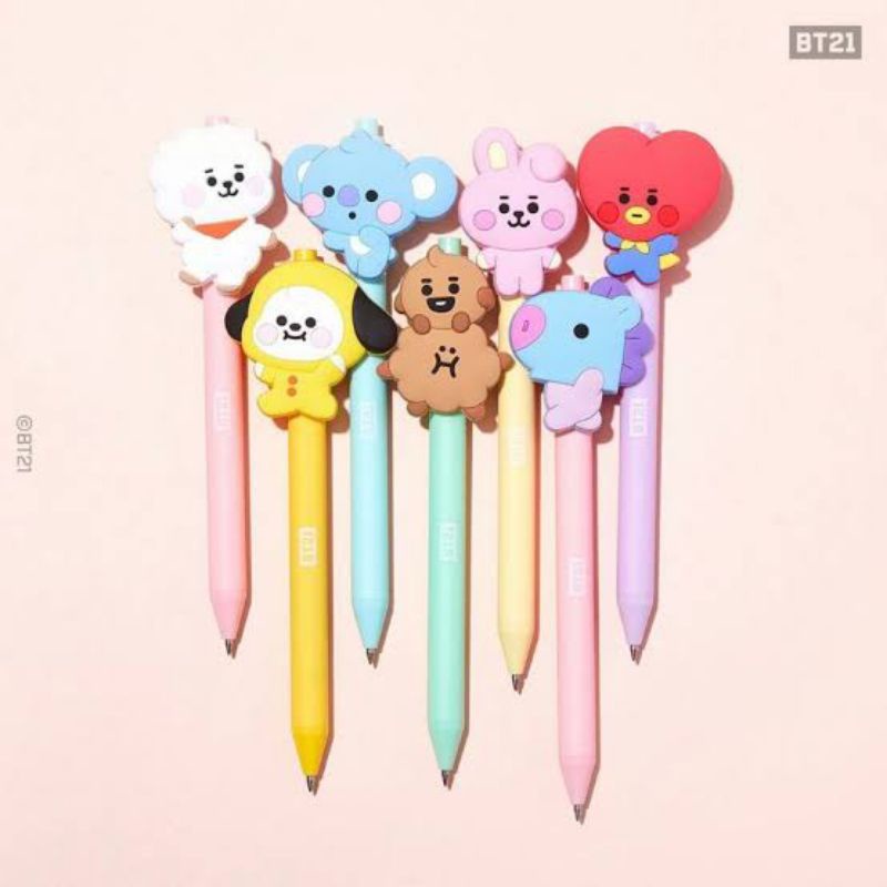 BT21 FIGURE BABY GEL PEN | Shopee Philippines