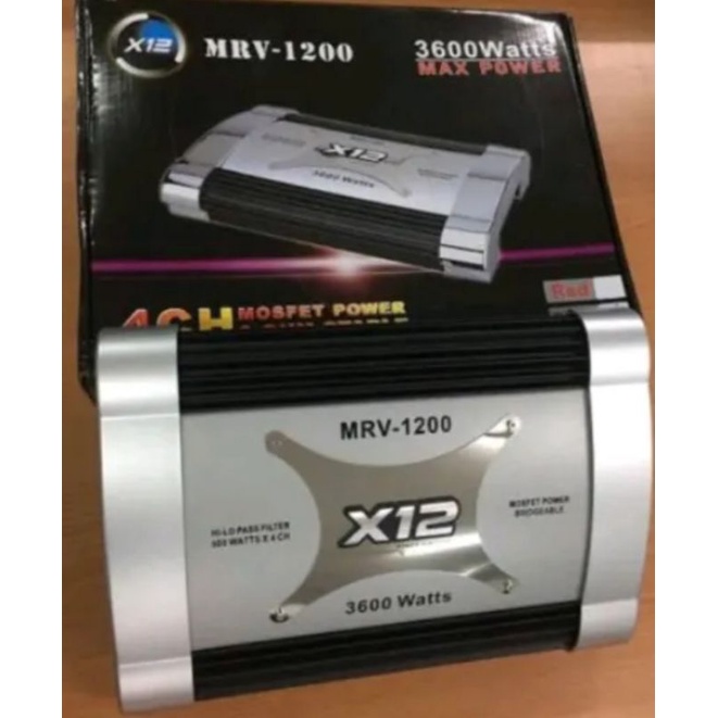 X12 MRV-1200 CAR AMPLEFIER 4 CHANNEL 3600W | Shopee Philippines