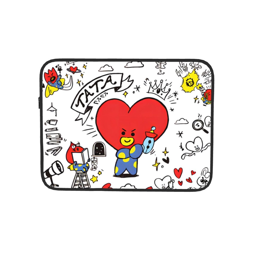 BTS BT21 Laptop Case Waterproof Shockproof Portable Laptop Bag ...