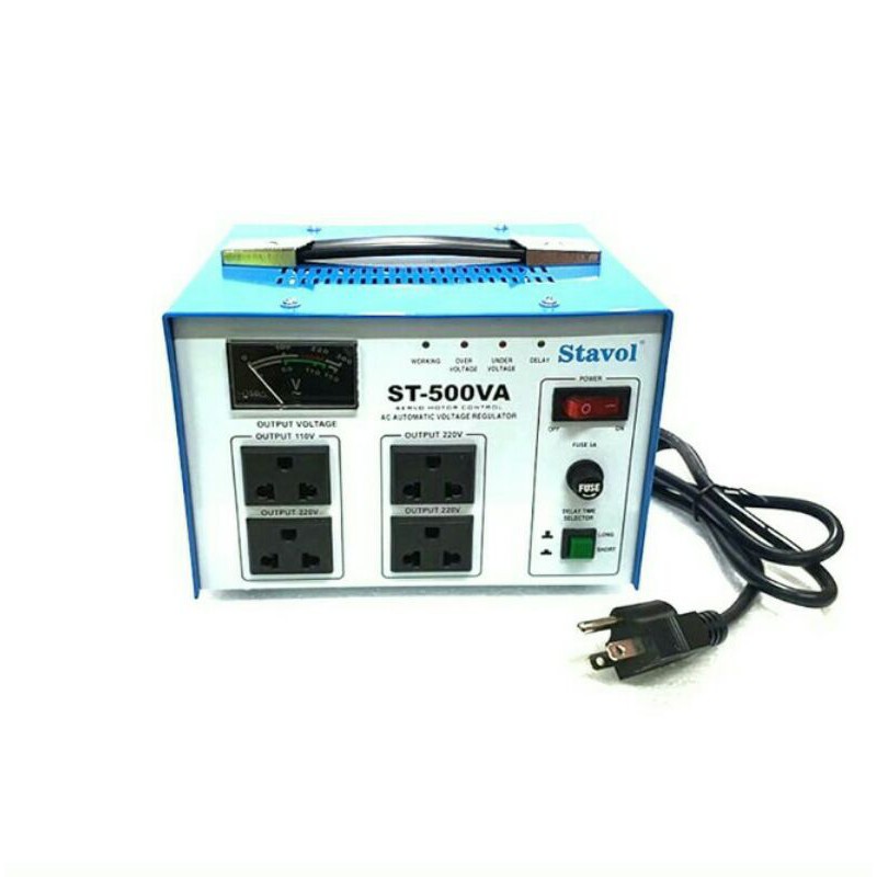 ORIGINAL STAVOL ST-500VA Automatic Voltage Regulator 500watts | Shopee ...