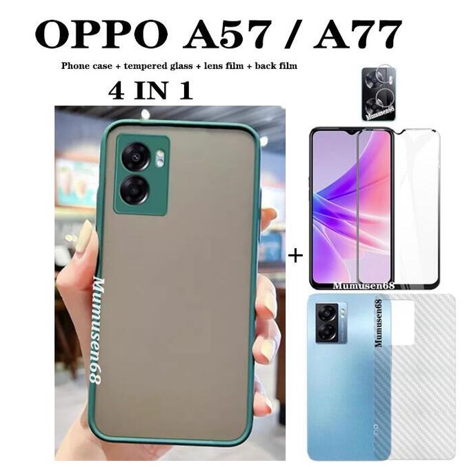 (4 in 1) For OPPO A57 4G 2022 A77 5G A55 4G Shockproof Camera Lens ...