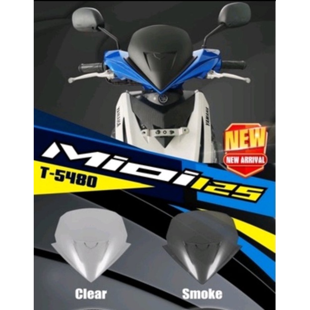 MIO i 125 Visor NEW Windshield Transparent / smoke | Shopee Philippines