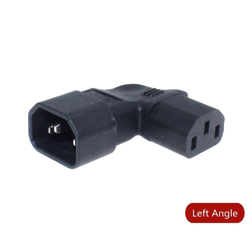 IEC60320 C13 Angle Converter Angle Extension Cable C13 to C14 PDU Angle Power Cables Male to ...