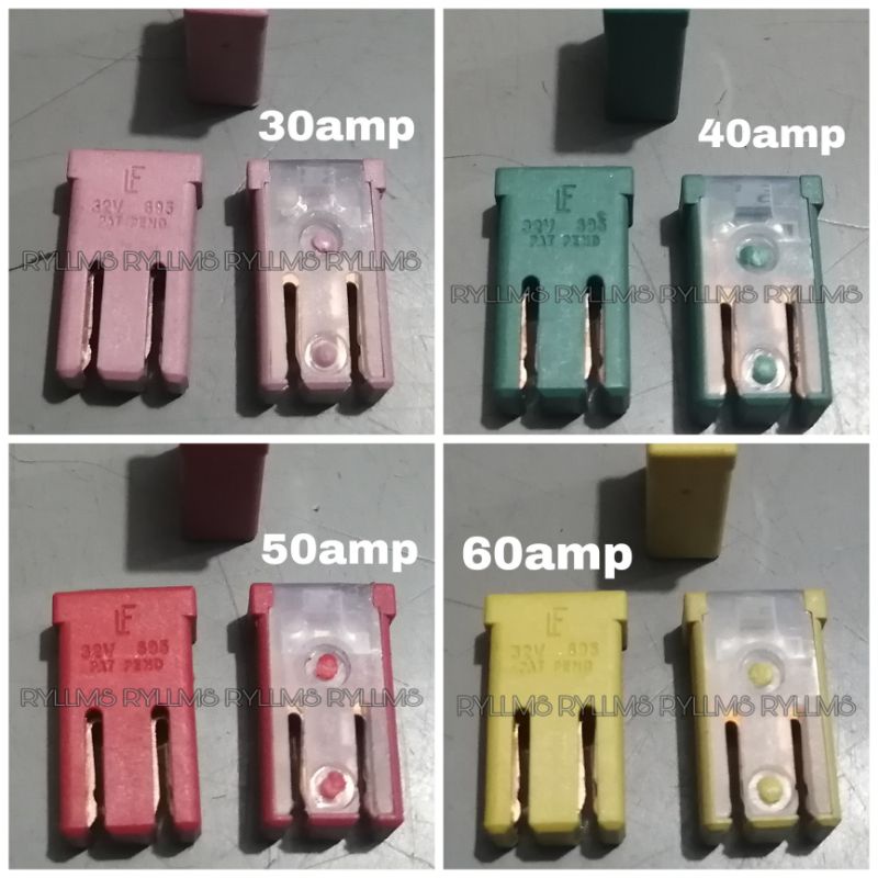 Fuse MCase-slotted (30, 40, 50, 60 amp) sold per pc | Shopee Philippines