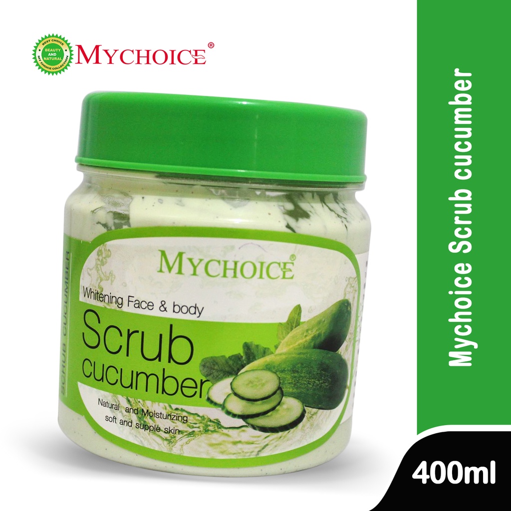 MYCHOICE Whitening Face & Body Scrub 400ml - CUCUMBER | Shopee Philippines