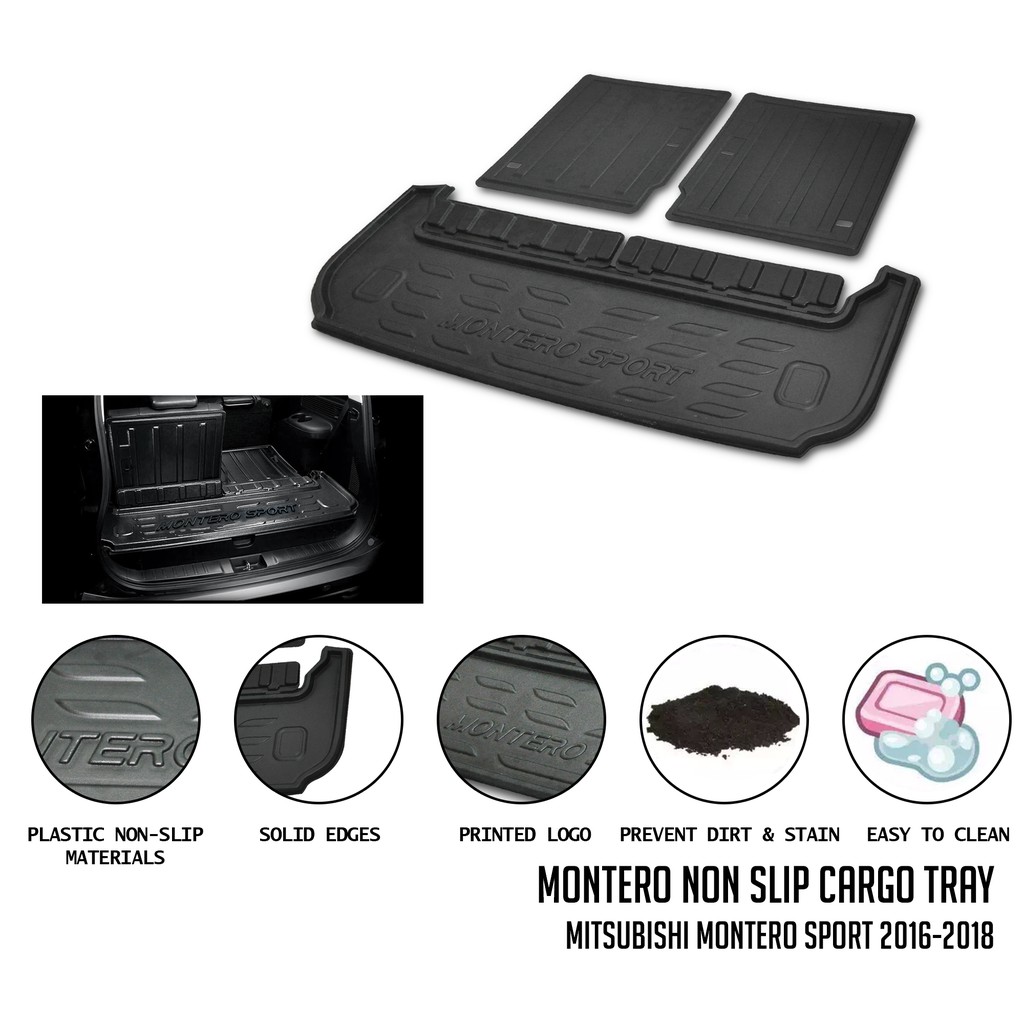 Montero 2016-2025 Thailand Made Puzzle Cargo Tray / Trunk Tray | Shopee ...