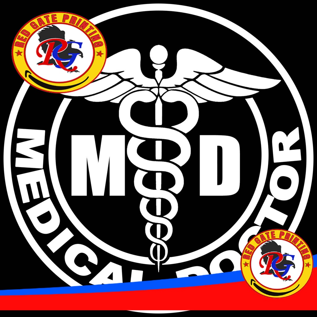 MEDICAL DOCTOR MD CAR PVC DECAL STICKER / DECAL STICKER / DIE CUT ...