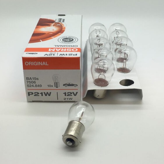 10pcs x Osram 7506 1156 1141 12V P21W Lamp Reverse Signal Light Car ...