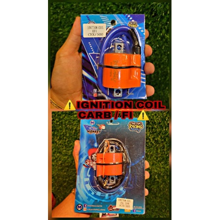 ⚠️ RACING MONKEY IGNITION COIL CARB / Fi (UNIVERSAL) | Shopee Philippines