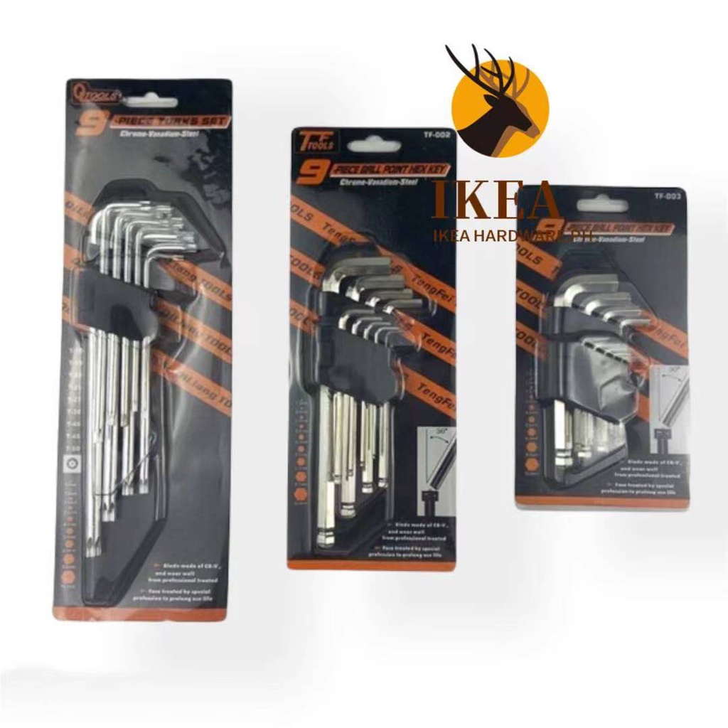 COD IKEA Allen Wrench Set Heavy Duty ( HEX KEYS ) | Shopee Philippines
