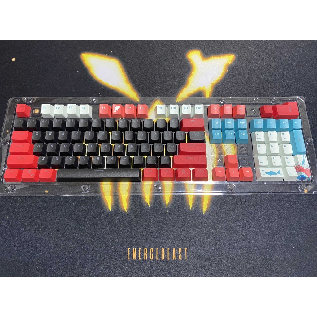 RK 61 Keycaps PBT Material OEM profile Backlit Two-Color Mechanical ...