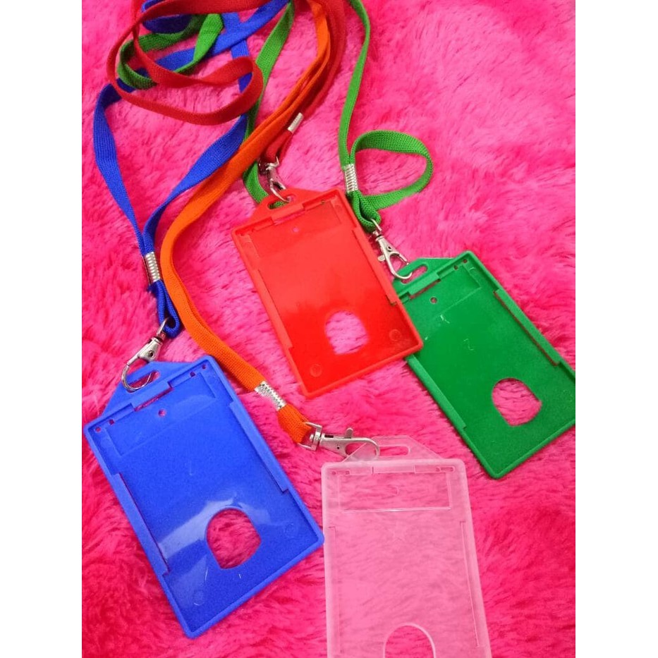 Name Tag + Rope / Rope Lanyard + Id card / Plain Rope Name Tag | Shopee ...