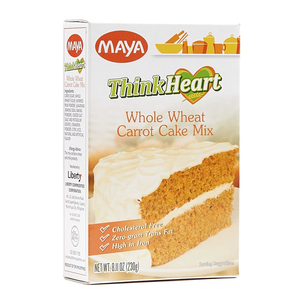 MAYA Think Heart Whole Wheat Carrot Cake Mix 230g | Shopee Philippines