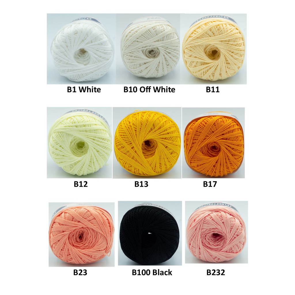 3 ply Monaco mercerized Crochet Thread part 2 | Shopee Philippines