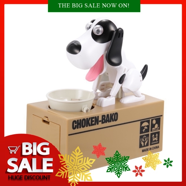 Tiken# Fashion Dog Style Piggy Bank Collecting Save Money Bank ATM ...