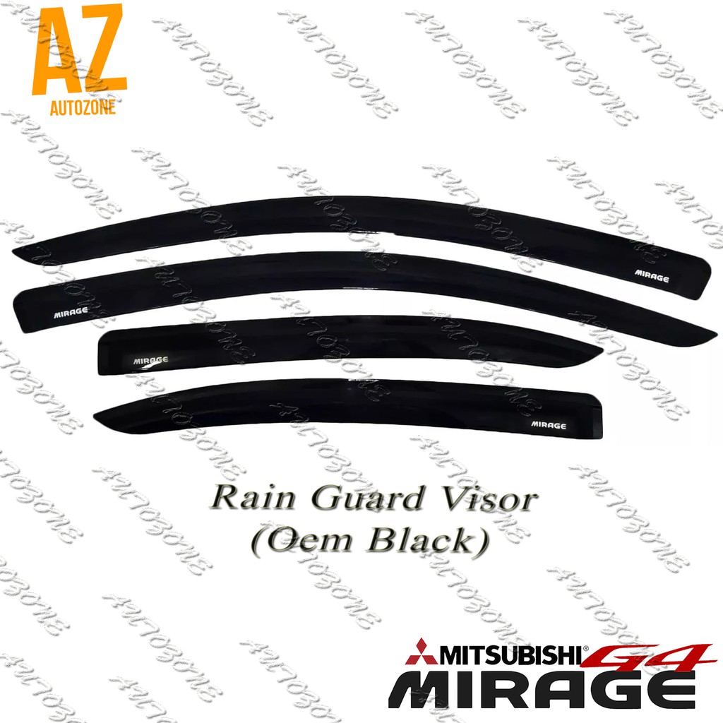 Mitsubishi Mirage G4 2013-2018 OEM Type Rain Guard Window Visor (Made ...