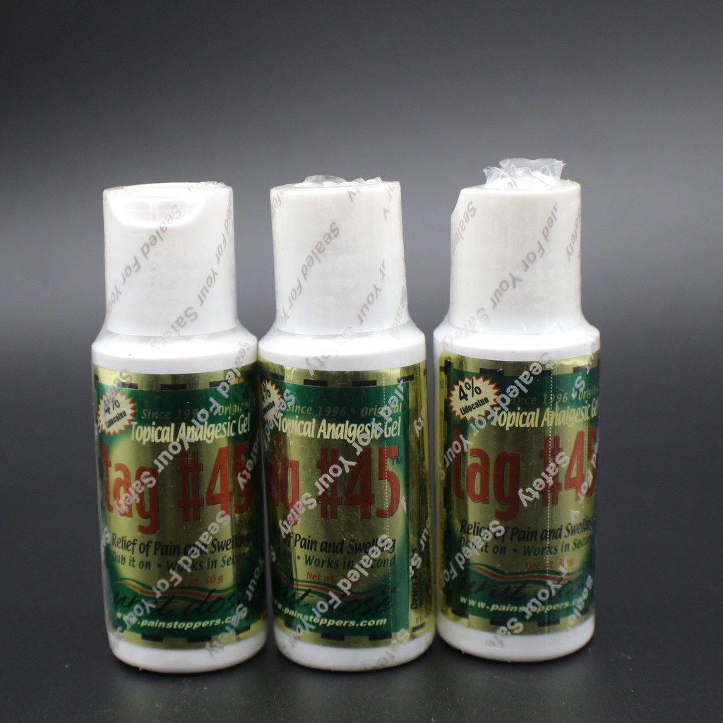 100% Original 30ml Tag45 Numbing Cream Topical Analgesic Gel Permanent ...