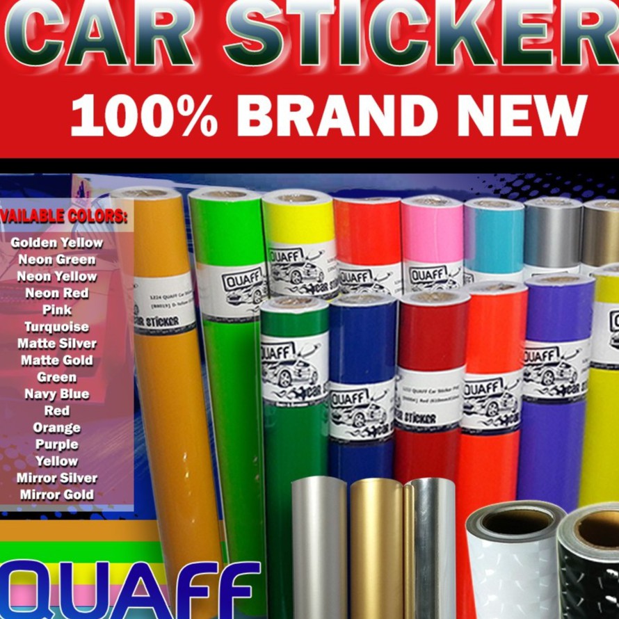 QUAFF Car Sticker 1roll (10meters x 24 inches) | Shopee Philippines
