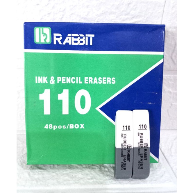 Rabbit Ink and Pencil Erasers Big Pack of 2 | Shopee Philippines