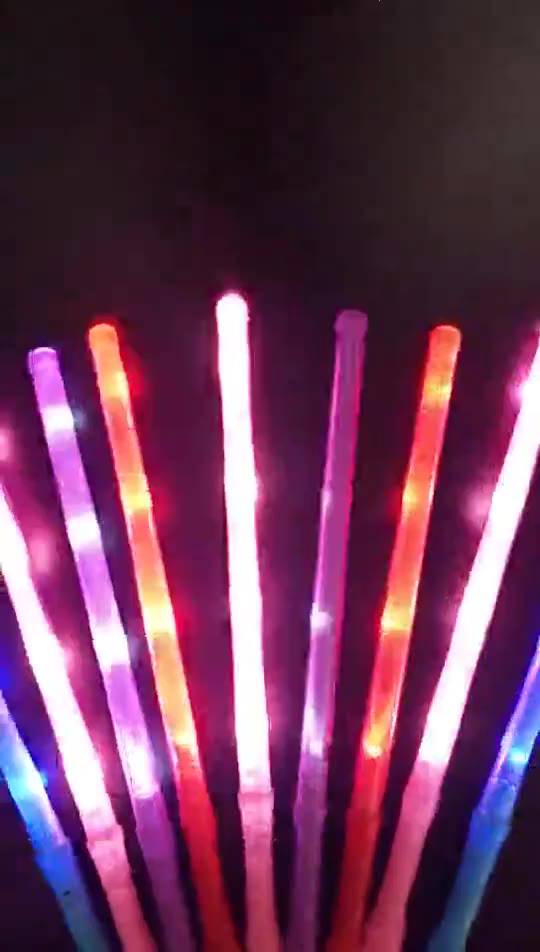 Pink lights for concert 48cm pink light stick luminous rainbow stick ...