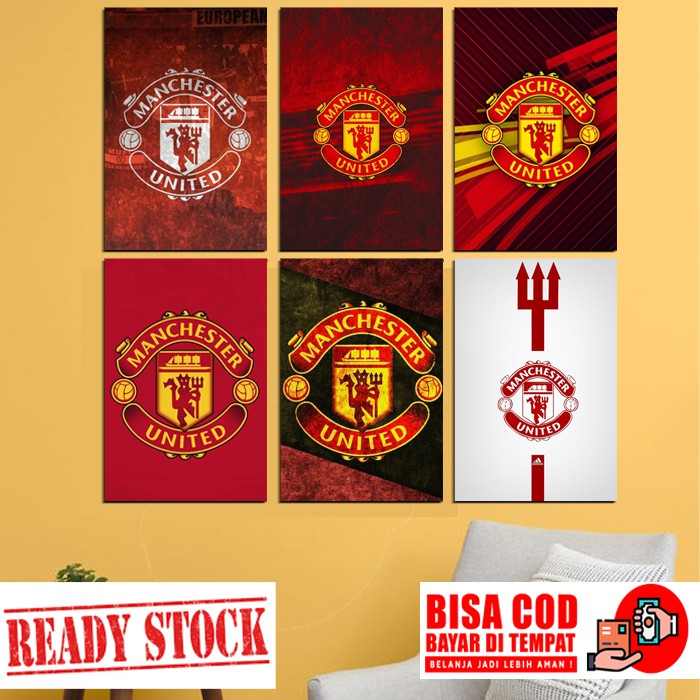 HIASAN DINDING Manchester United Logo Wall Decoration / Manchester ...