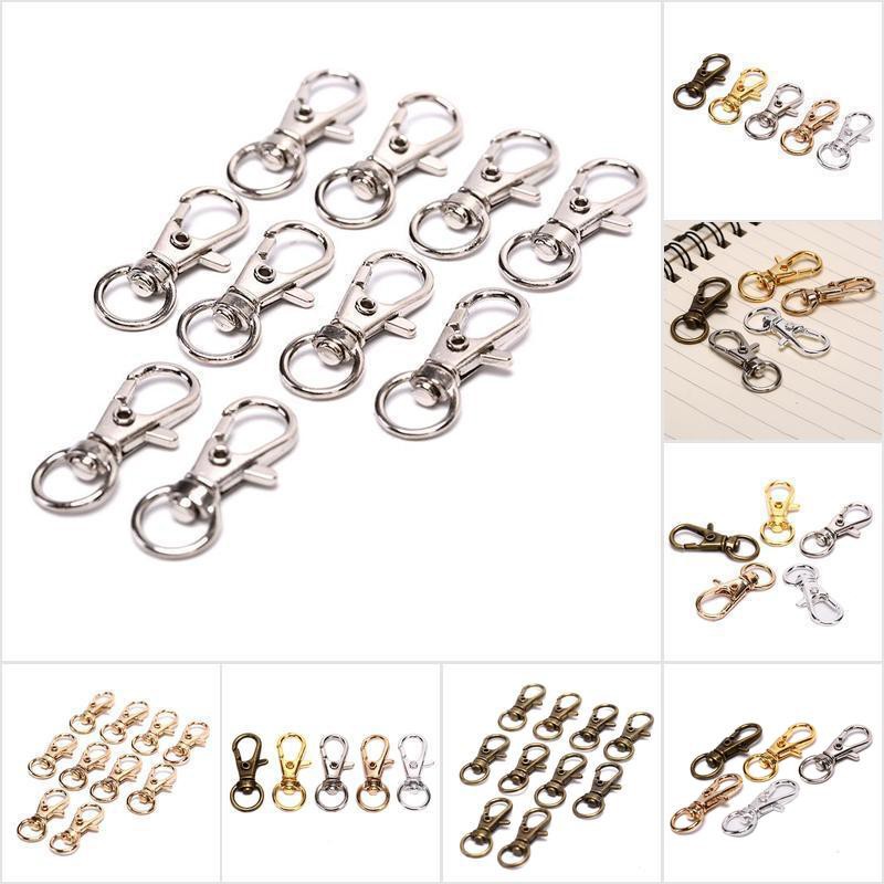 FCPH 10pc Swivel Clips Snap Lobster Clasp Hook Key Ring Hooks DIY ...