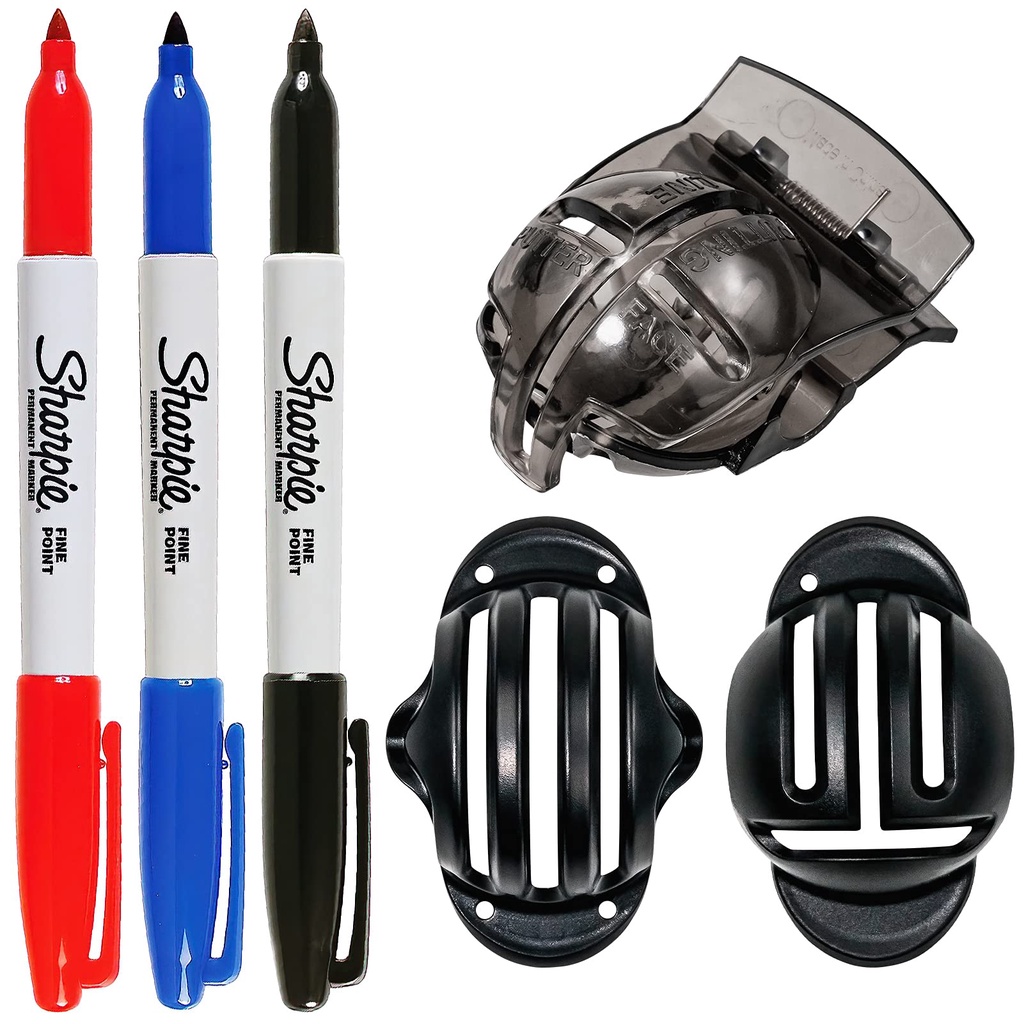 SAPLIZE 4-6 Pack Golf Ball Line Drawing Marker Golf Ball Liner Golf ...