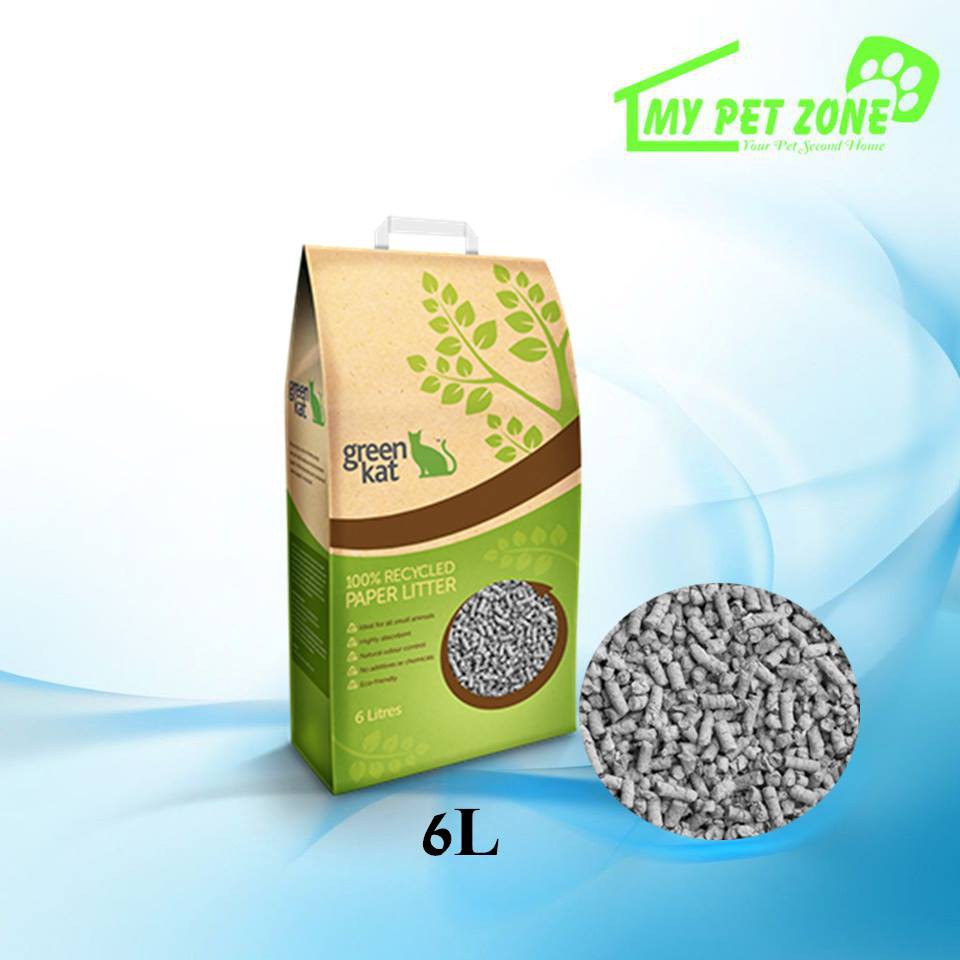 Green Kat Recycled Paper Cat Litter 6L | Shopee Philippines