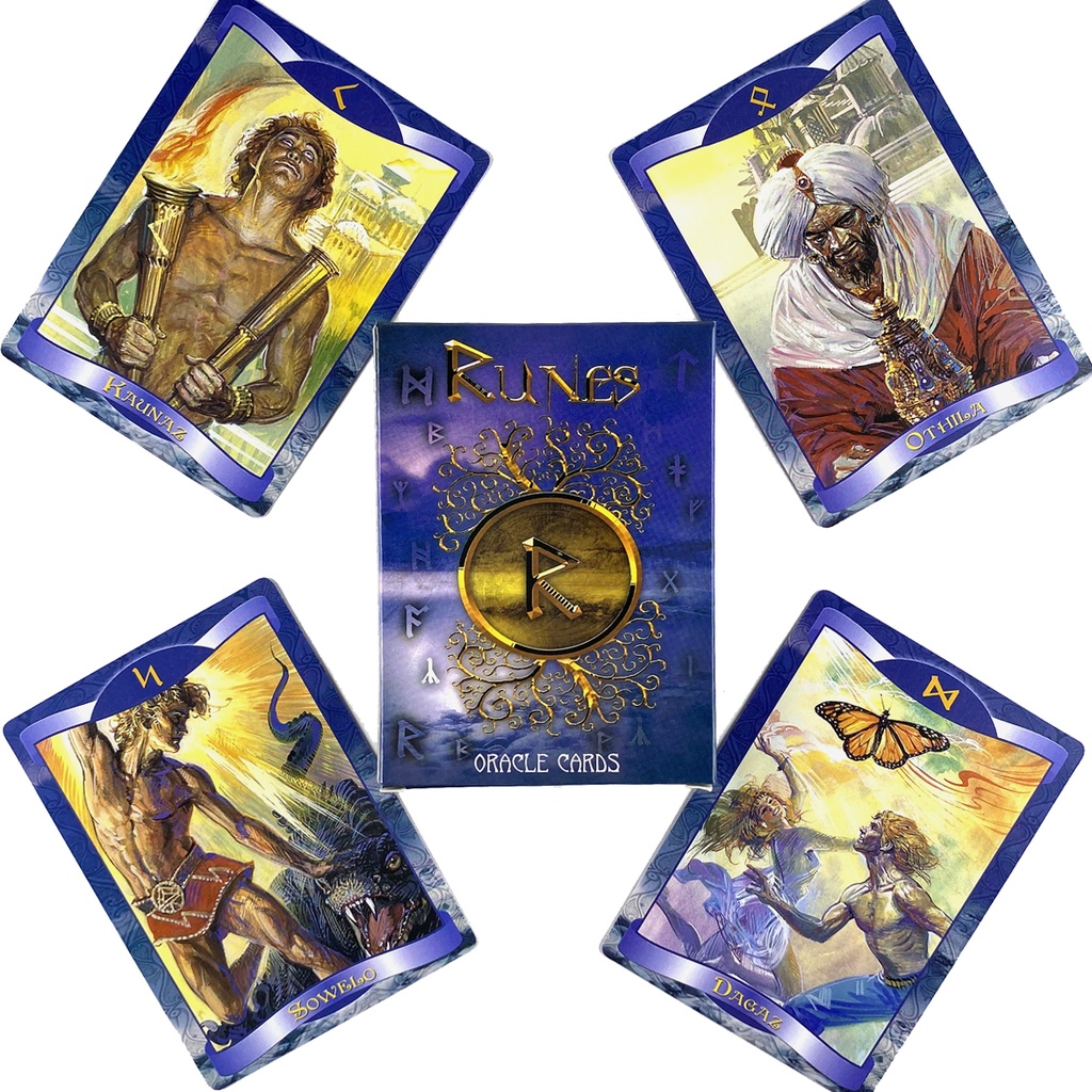 Runes Oracle Cards Fortune-telling Prophecy Tarot Deck With PDF ...