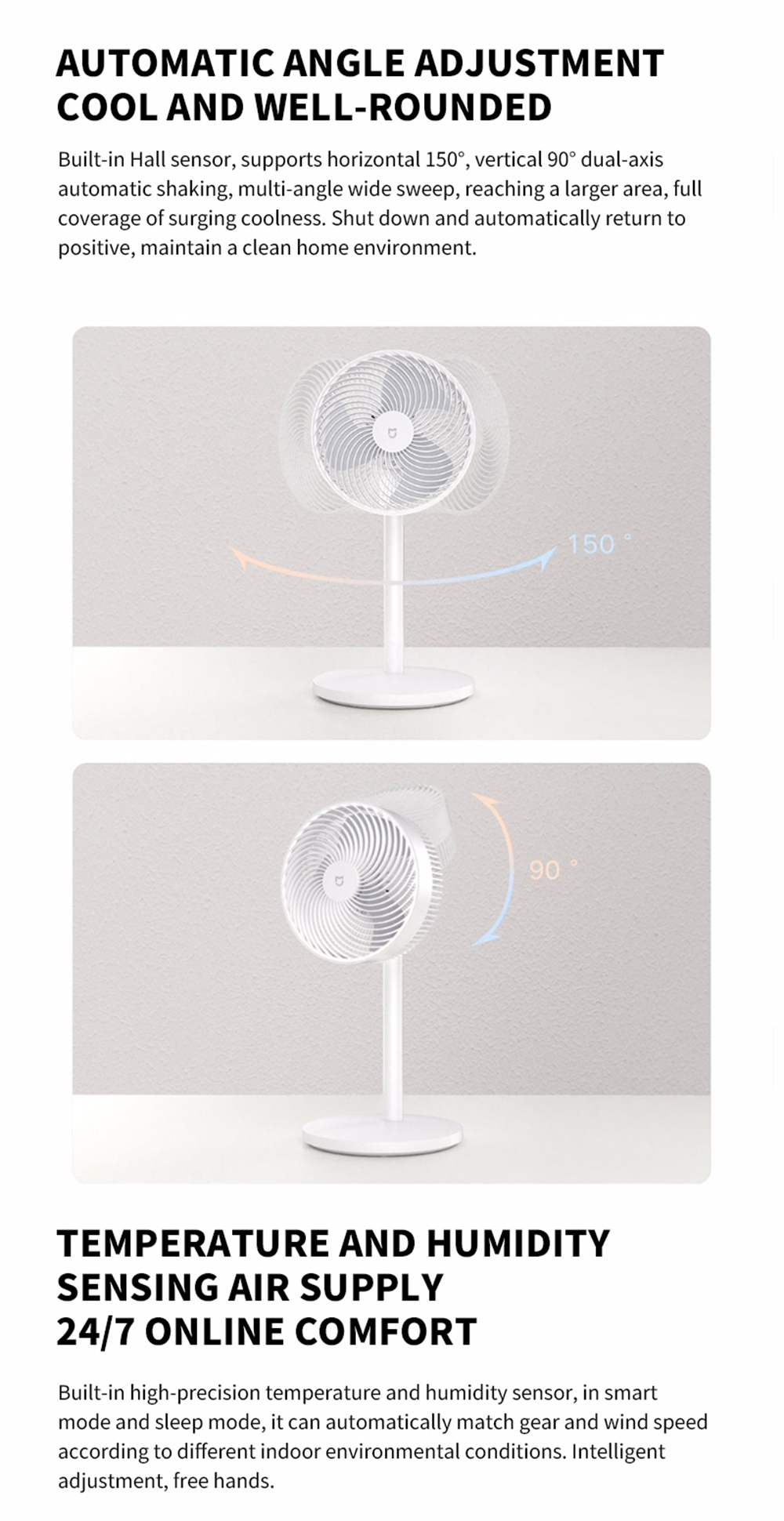 Xiaomi Mijia Smart Circular Floor Fan Natural Wind DC Inverter Circular ...
